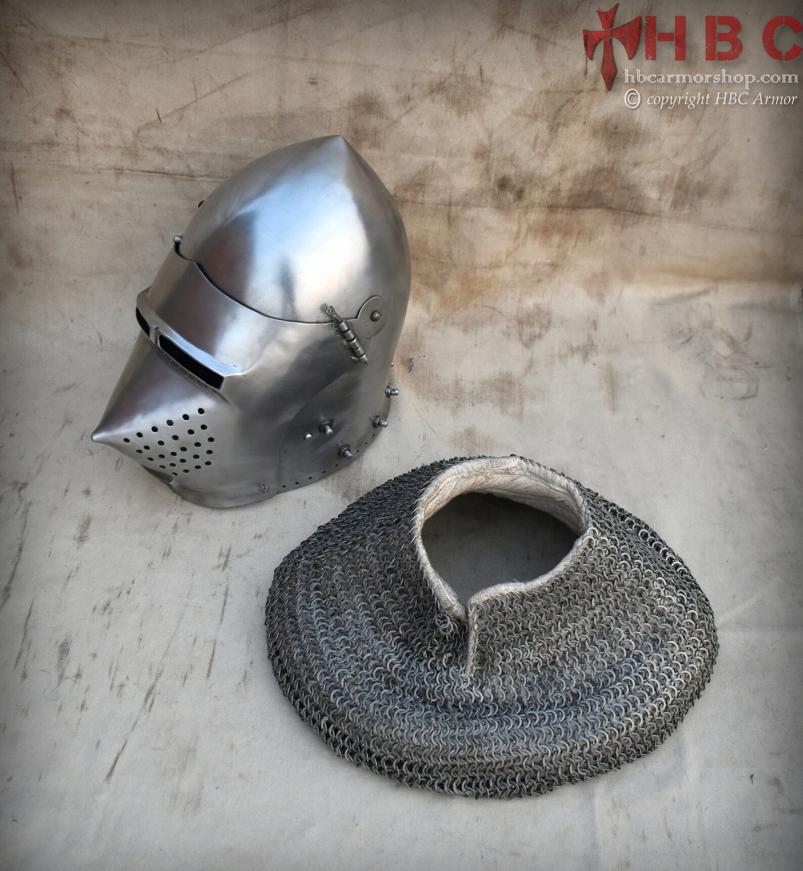 Padded Chainmail Collar for Medieval Reenactmentscarole - Etsy