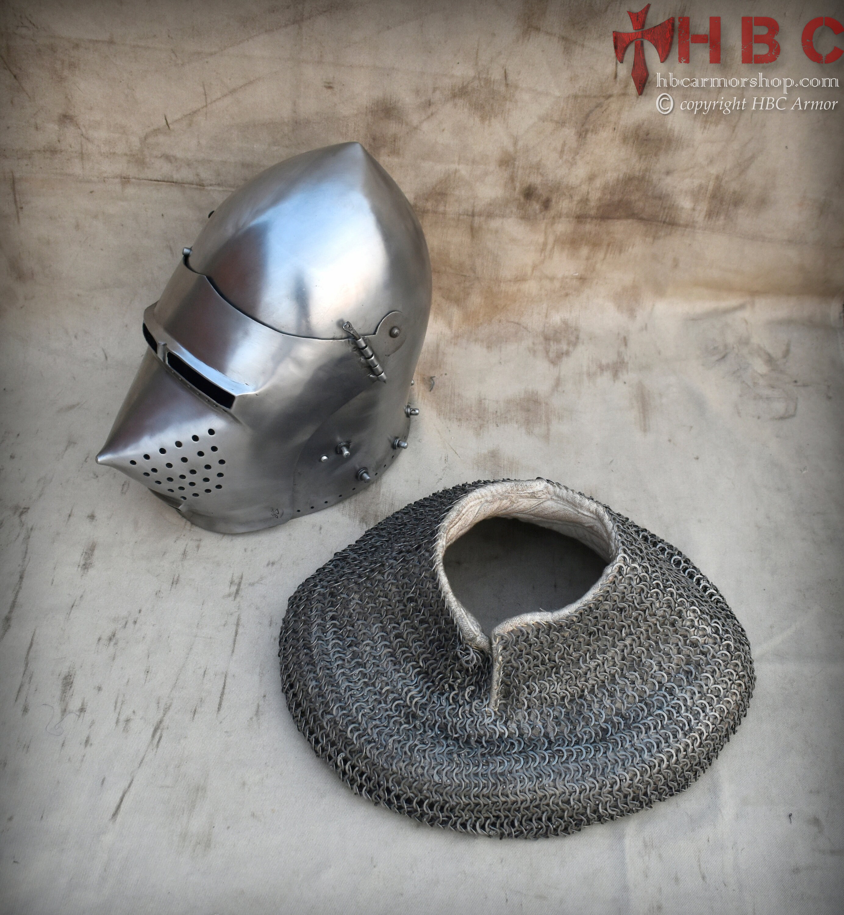 Padded Chainmail Collar for Medieval Reenactmentscarole - Etsy