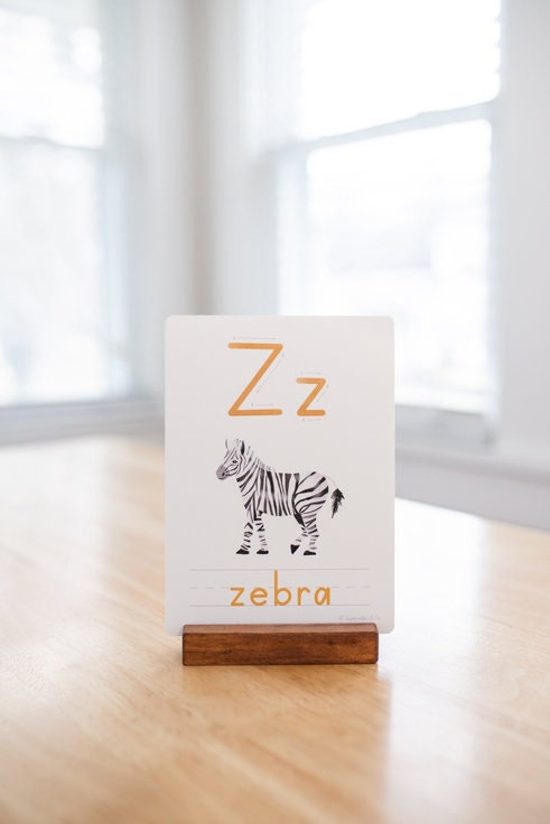 Watercolor Alphabet Cards - Etsy