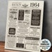 The Year 1964 in Review, Back in 1964 Fun Facts Newspaper Poster, What ...