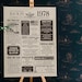 Back in 1978 in Review, Birthday Newspaper Poster, Birthday Gift for ...