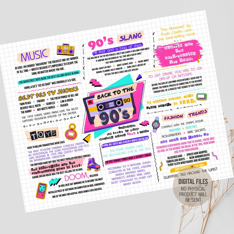 90s Theme Party Decorations - Etsy