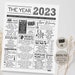 UK the Year 2023 Time Capsule Born in 2023 Sign Fun Facts - Etsy