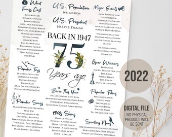 Back in 1947 Poster | Etsy