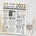 The Year You Were Born 2022, Time Capsule 1st Birthday, Born in 2022 ...