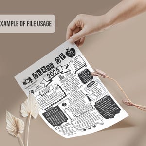 Canada Class of 2025 Fun Facts Sign, 2025 in Review Poster, the Year ...