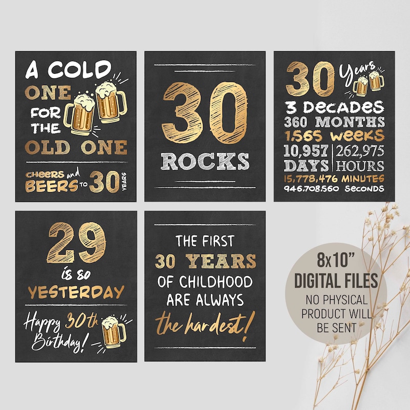 30th Birthday Sign - Etsy