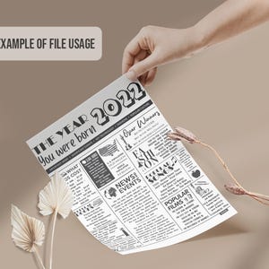 2022 Time Capsule, Year You Were Born 2022, Time Capsule 1st Birthday ...