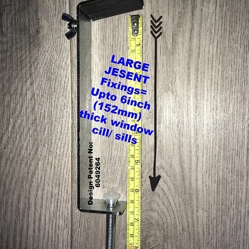 Window Box Cill Sill Large Fixings Brackets No Drill No Holes No Screw ...