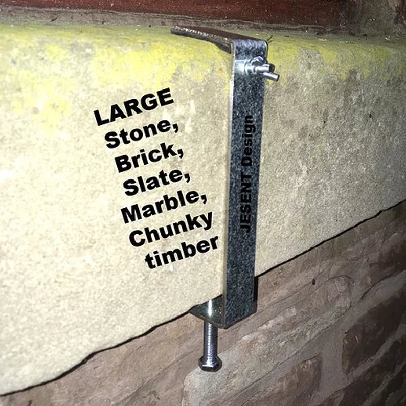 Window Box Cill Sill Large Fixings Brackets No Drill No Holes No Screw ...