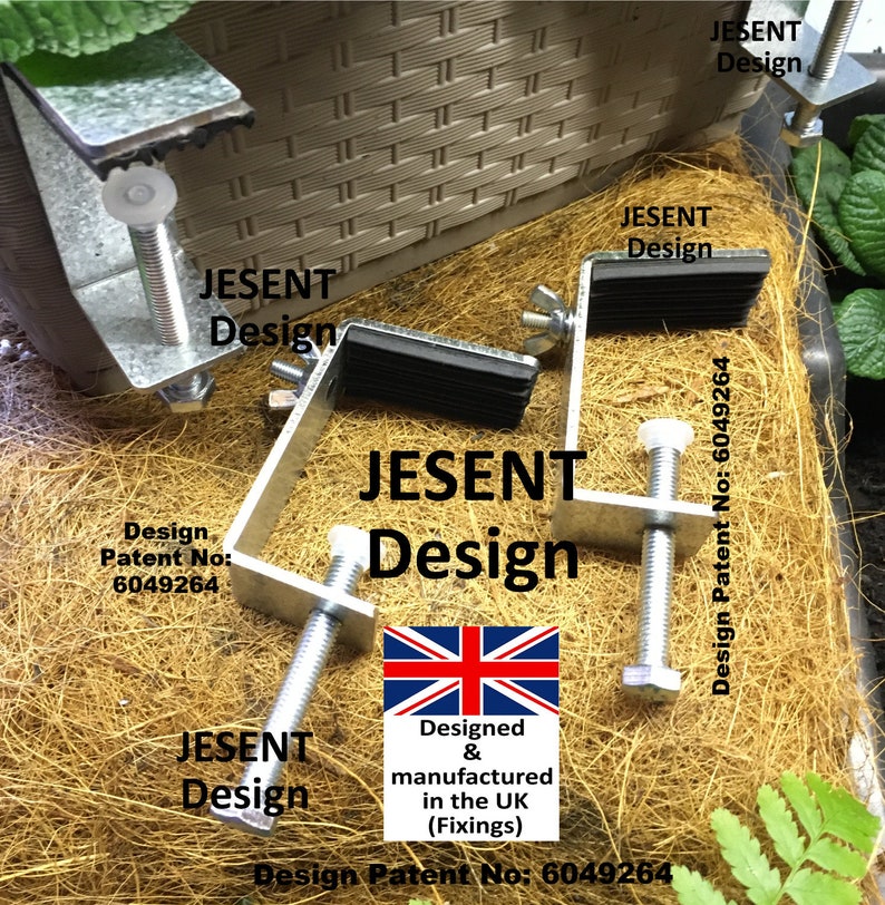 Window Box Cill Sill Fixings Brackets No Drill No Holes No Screws ...