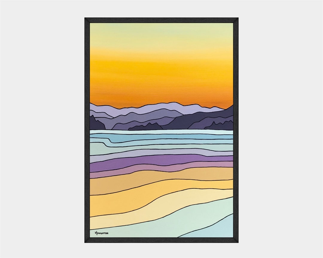 Kekuli Bay Sunset, Kalamalka Lake, Okanagan, British Columbia Print ...