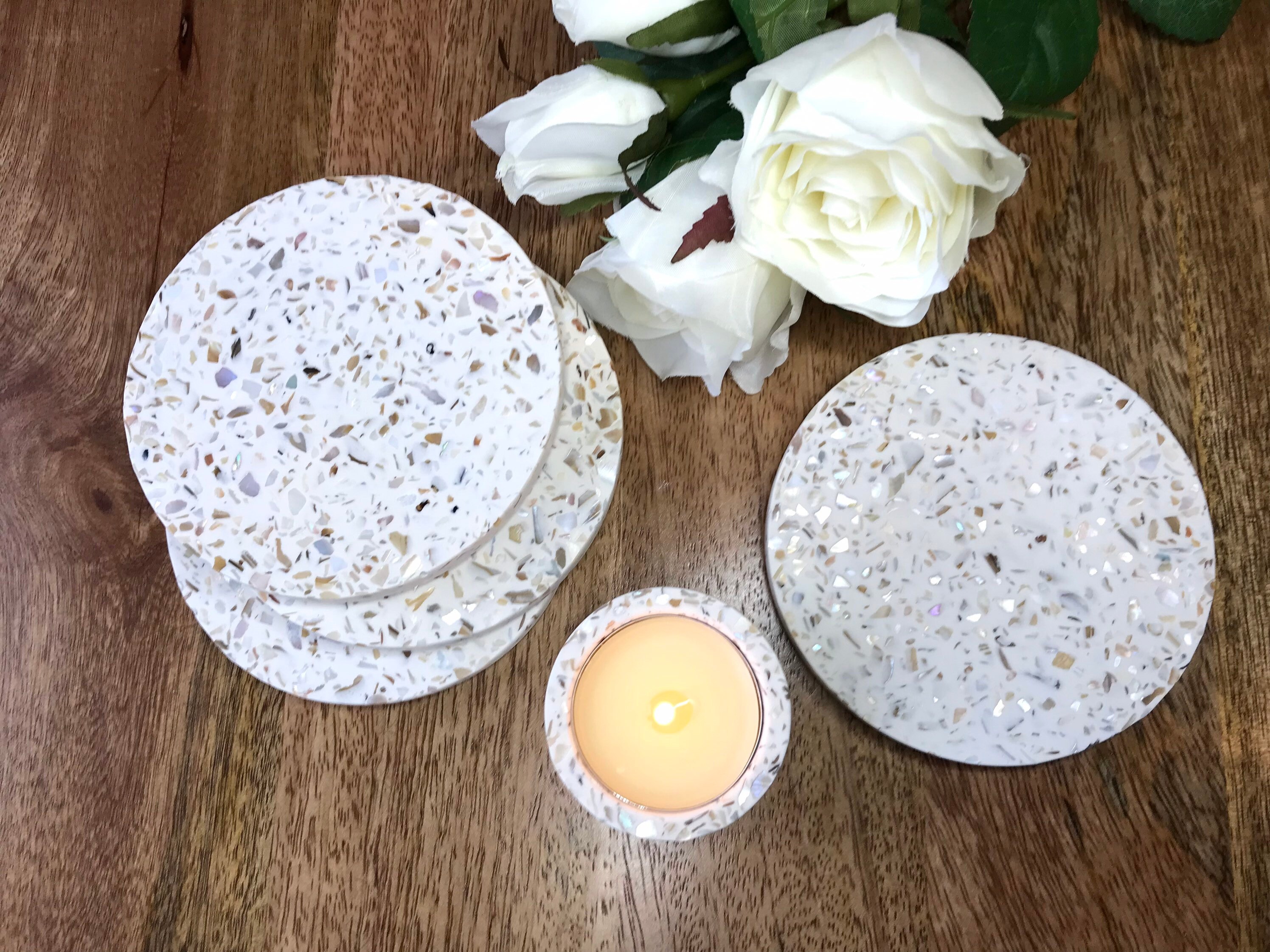 Drink & Barware Coasters Round Coasters Hand Made Using Eco Friendly ...