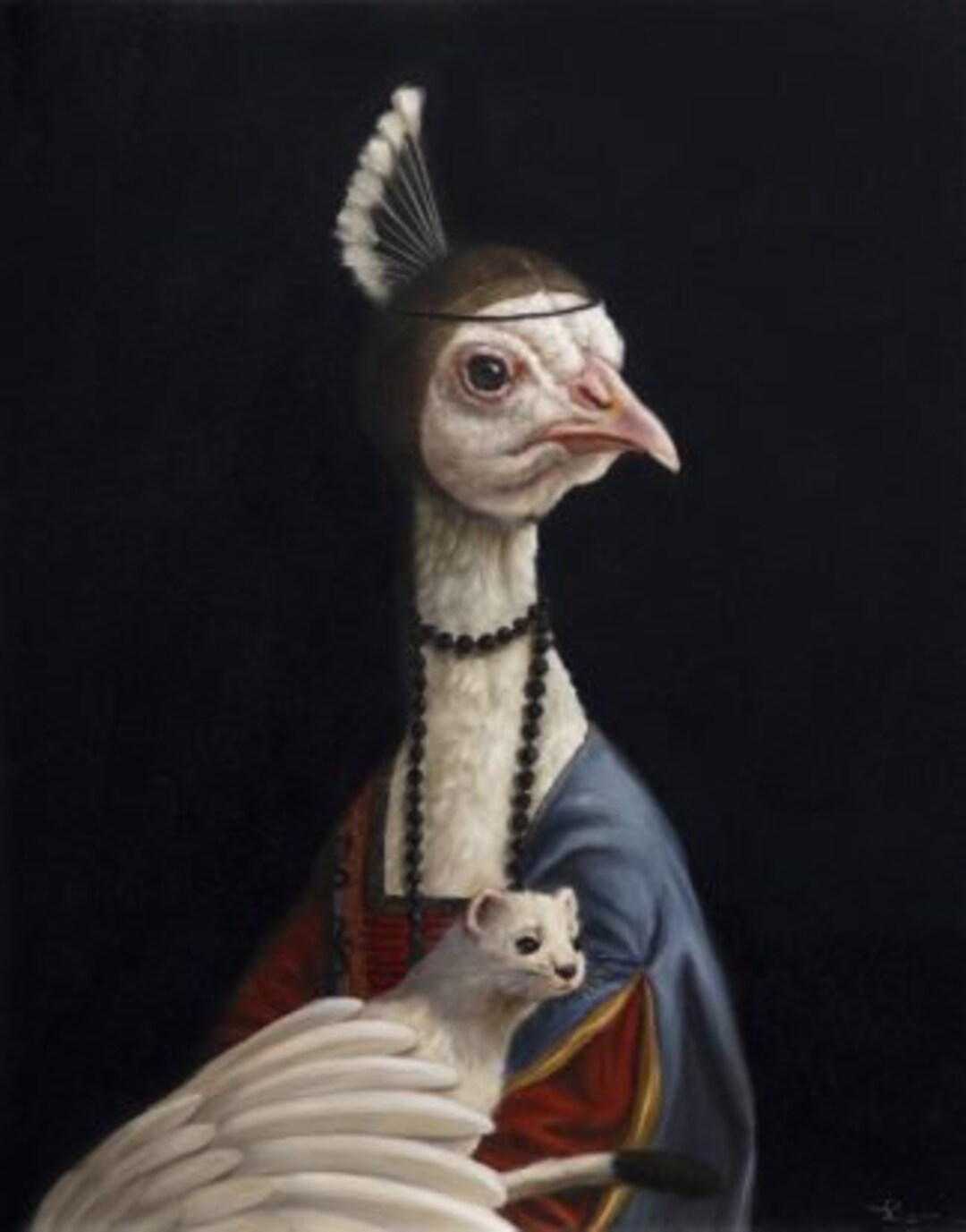 Peacock With Ermine - Art Print - Etsy