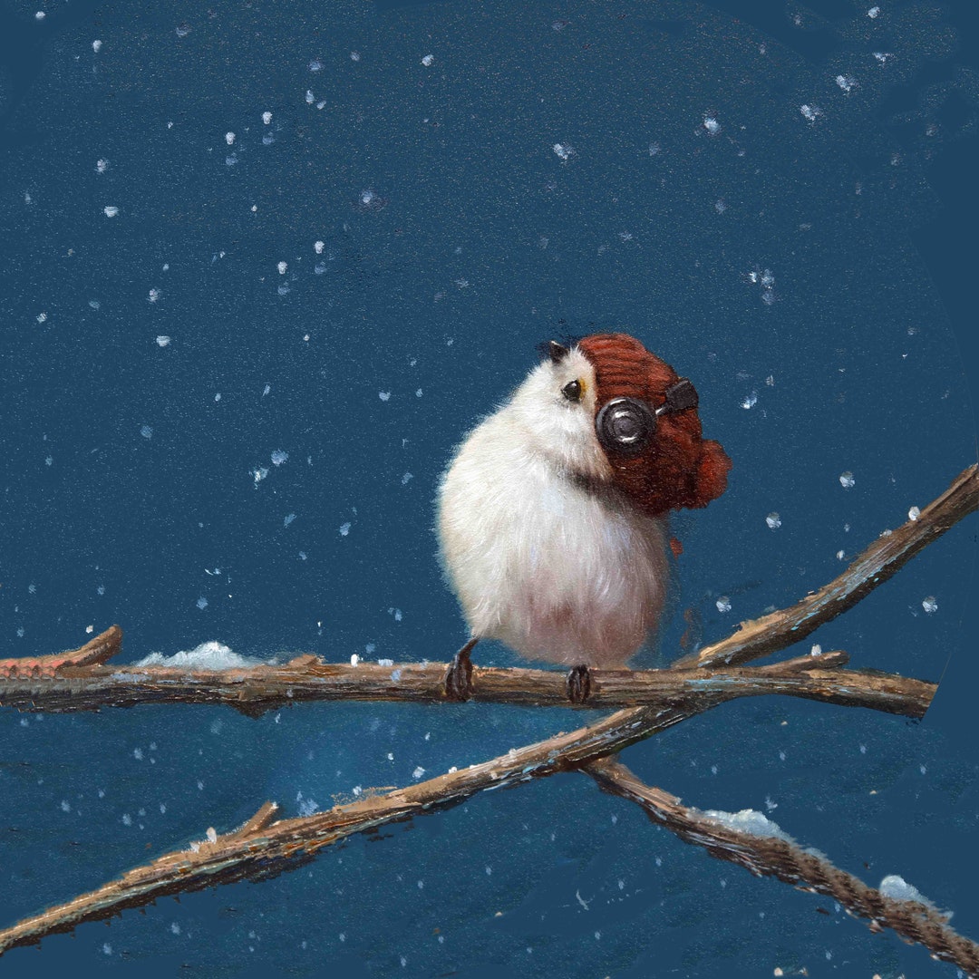 Winter Blues Art Print Etsy