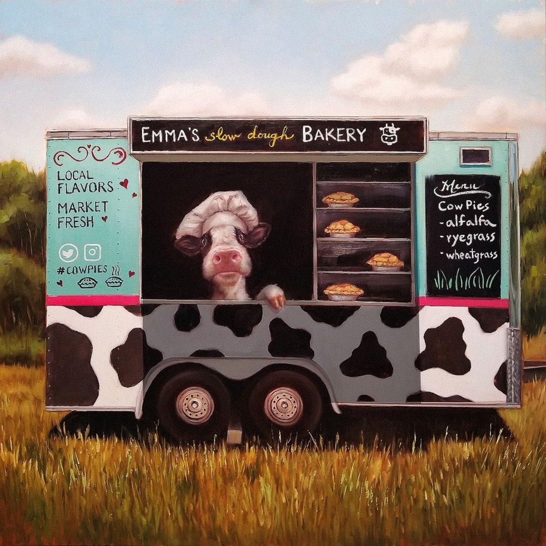 Cow Pies - Art Print - Etsy