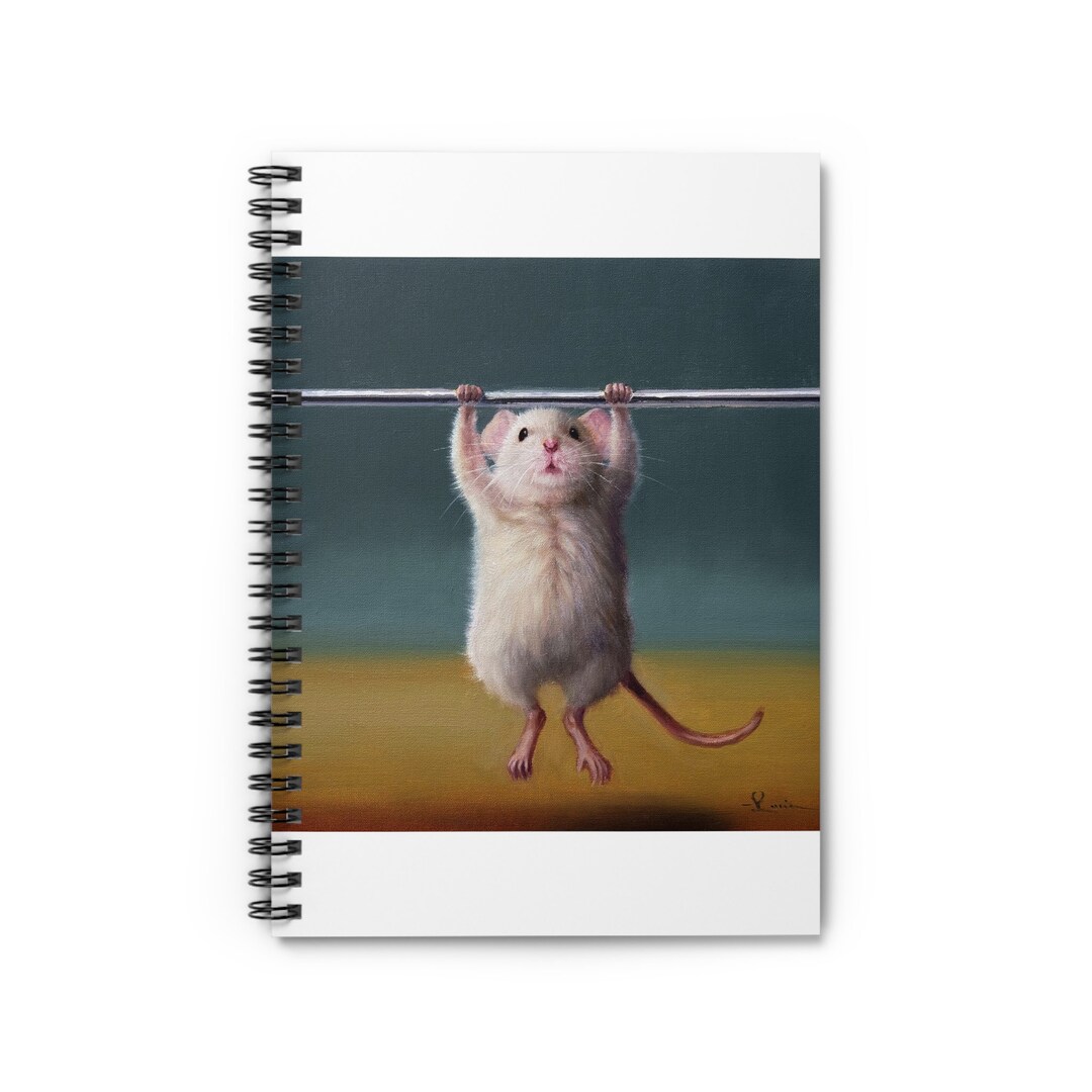 Gym Rat Pull up Spiral Notebook Ruled Line - Etsy