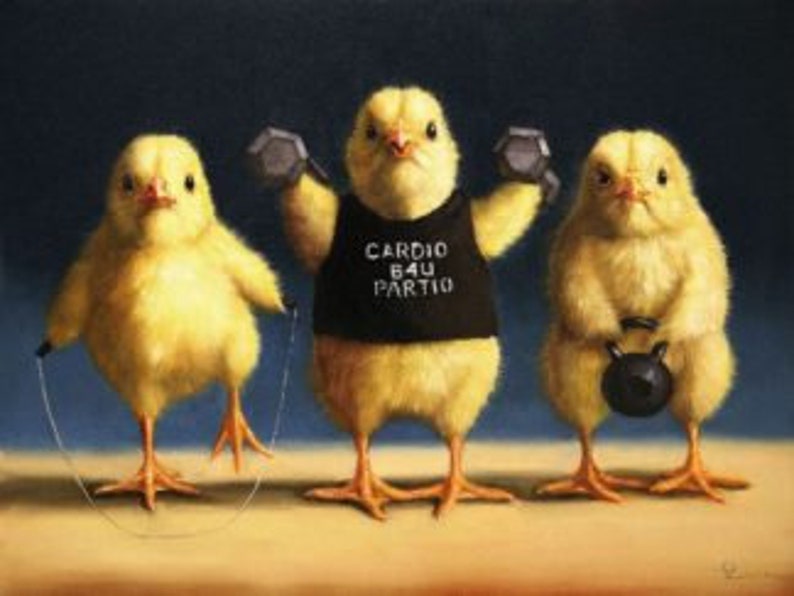 Cardio Chicks Art Print - Etsy