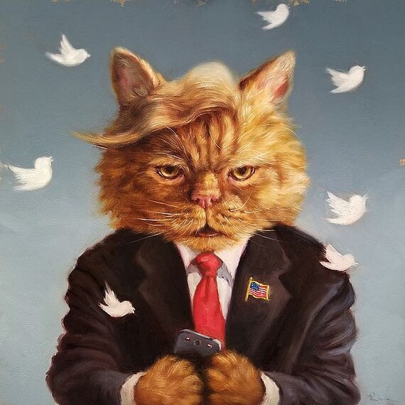 Catty Remarks Art Print - Etsy