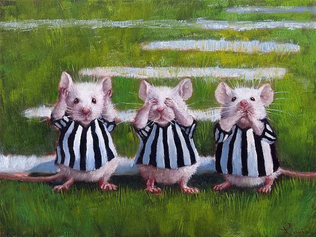 Three Blind Mice - Art Print - Etsy