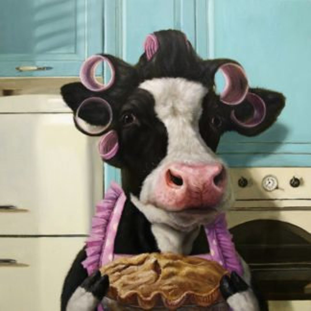 Cow Pie - Art Print - Etsy