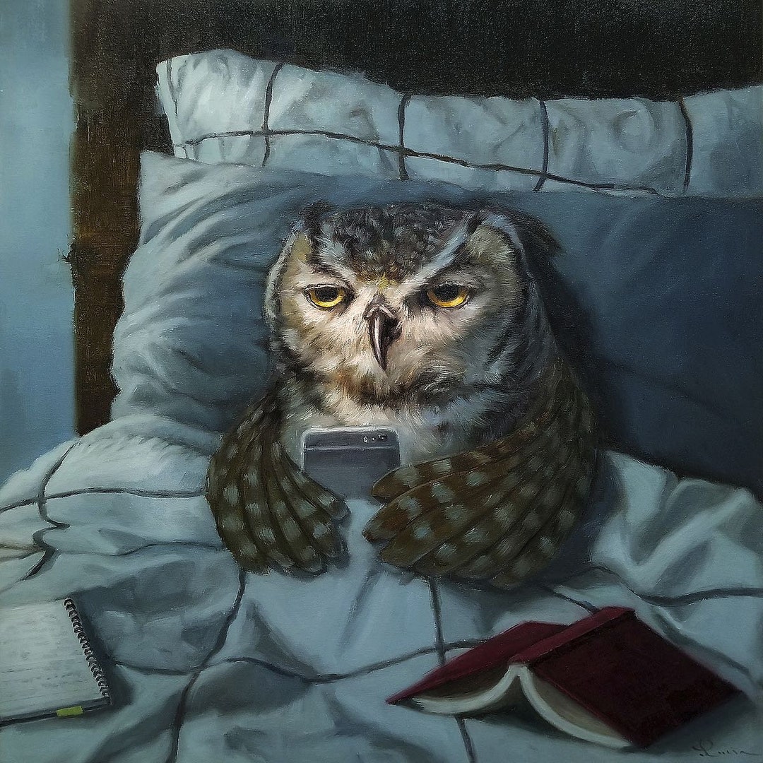 Night Owl - Art Print - Etsy