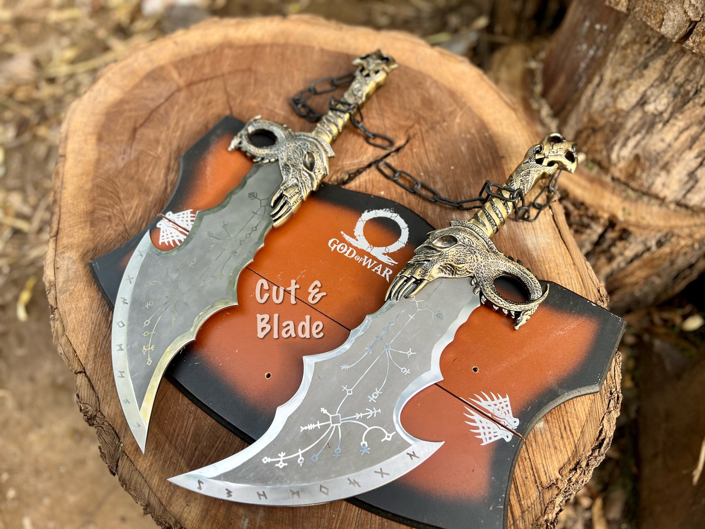 Handcrafted Blades of Chaos God of War Inspired Cosplay Weaponry God of ...