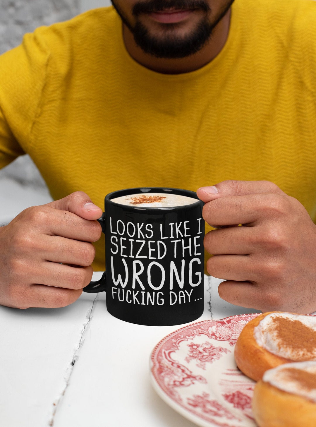 Funny "seized the Wrong Day" Coffee Mug - Pessimist Gift - Etsy