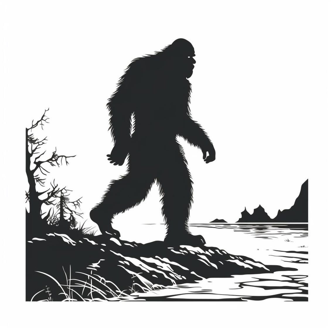 Bigfoot Clip Art - Etsy