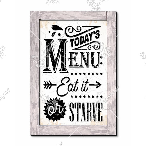 Metal Hanging Menu - Etsy