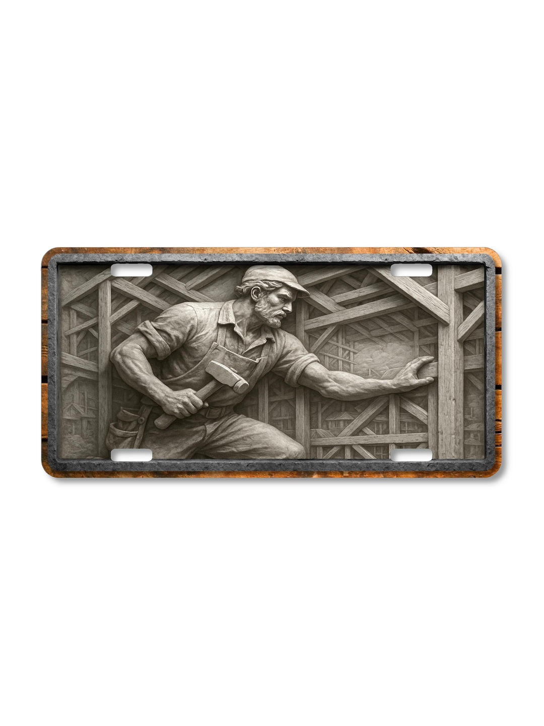 Carpenter Woodworker License Plate - Flat Print Sublimated Car Tag - Etsy