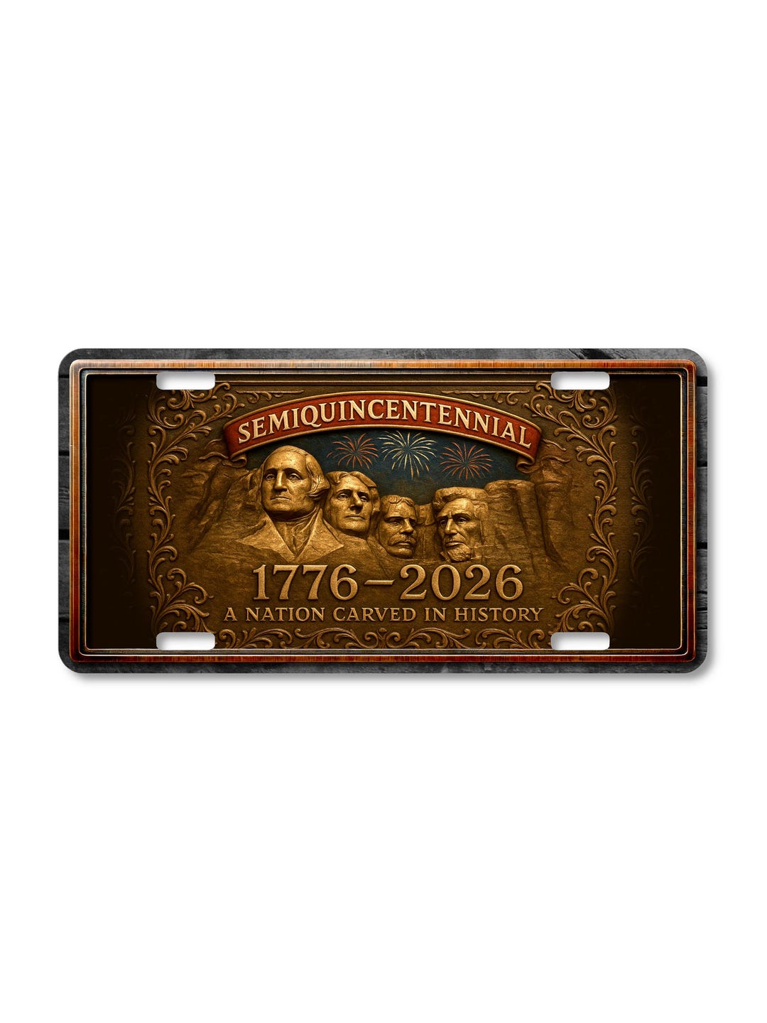 Mount Rushmore Semiquincentennial License Plate: 250 Year Commemorative ...