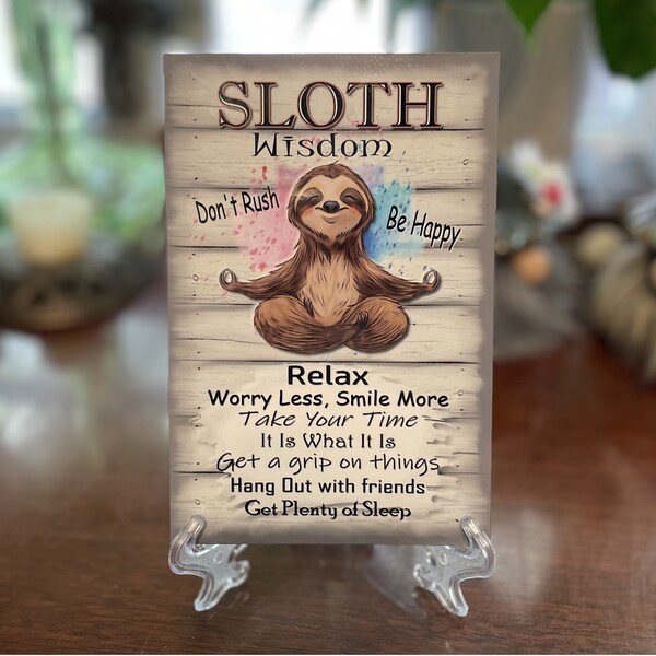 Sloth Wall Art - Etsy