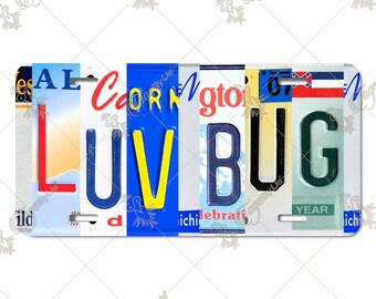 Explore Letter Art License Plate With Optional Matching Key Chain - Etsy