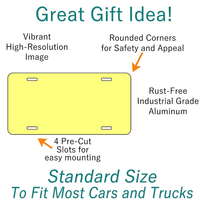 Classic Tractor License Plate: Golden Fields Farm Art - Made in USA - Etsy