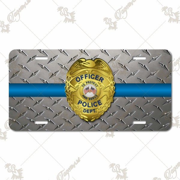 Police Badge for License Plate - Etsy