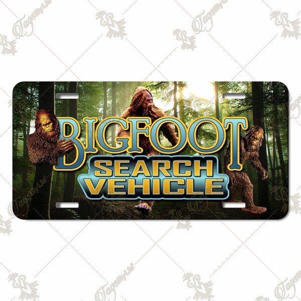 Bigfoot License Plate - Etsy