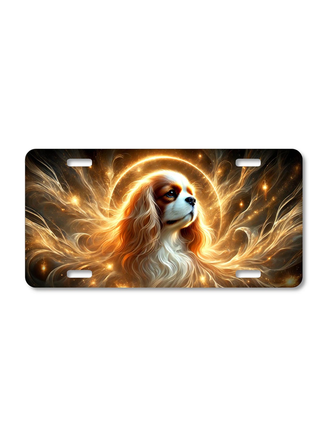 Cavalier King Charles Spaniel License Plate – Celestial Dog Art ...