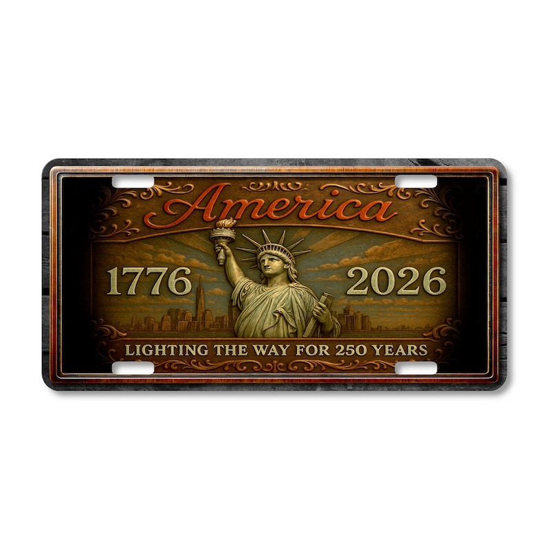 250th License Plate - Etsy