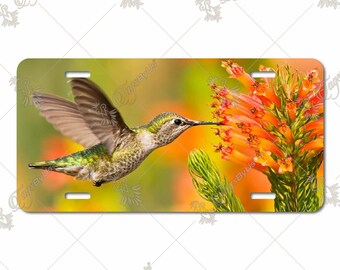Hummingbird License Plate Frame - Etsy
