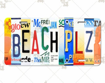 Saltwater Vibes License Plate Frame Beach Waves License Plate Frame ...