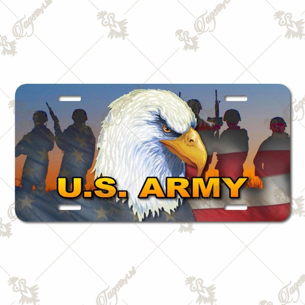 Us Army Front License Plate - Etsy