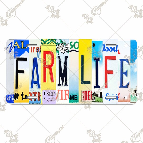 Farmer License Plate - Etsy