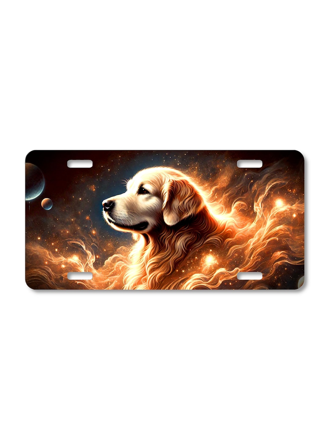 Celestial Golden Retriever License Plate – Dog Lover Car Tag - Etsy