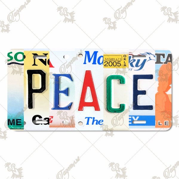 License Plate Letters - Etsy