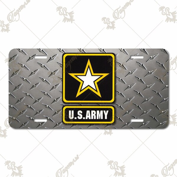 Us Army Front License Plate - Etsy