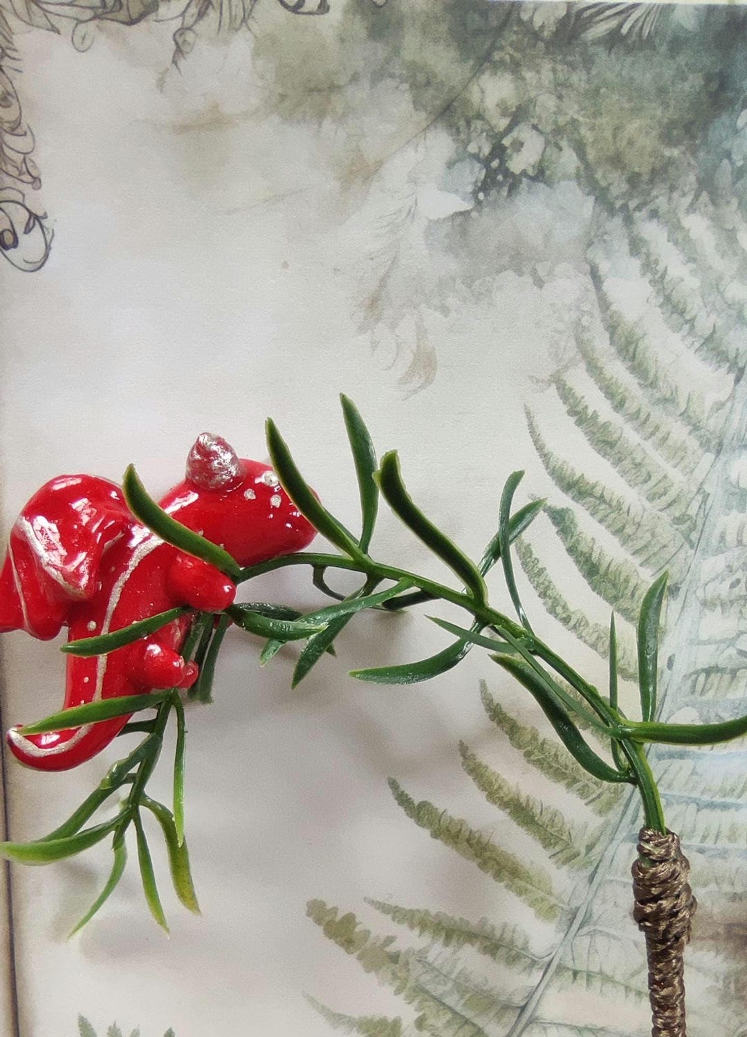 Enchanted Red Dragon Plant Stick | Whimsical Home Decor for Indoor ...