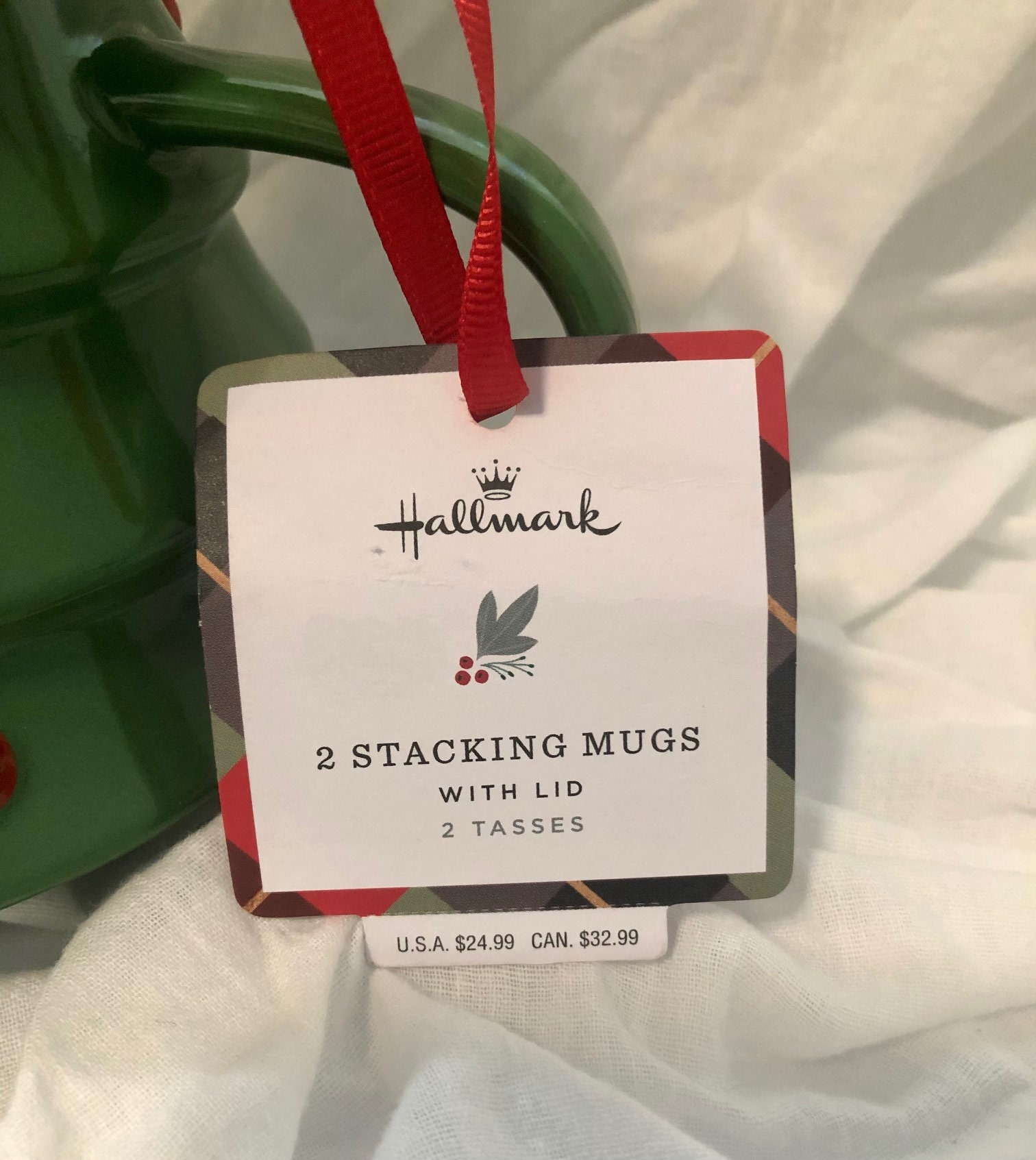 Hallmark Ceramic Christmas Tree Mug Set NWT - Etsy