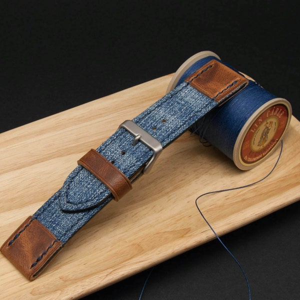 Denim Watch Strap - Etsy