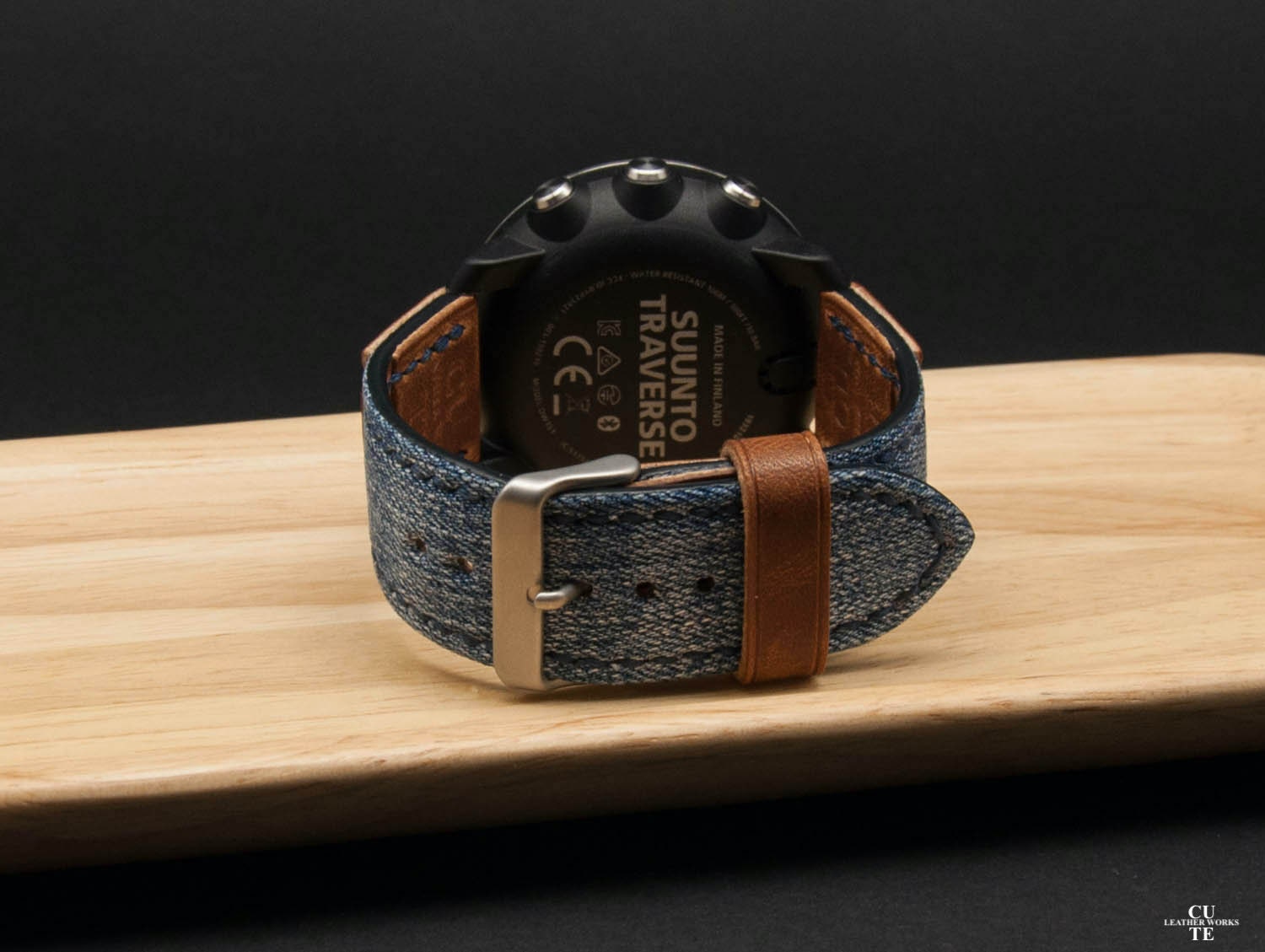 Leather Watch Band, Leather Watch Strap, Denim Watch Band, Horween ...